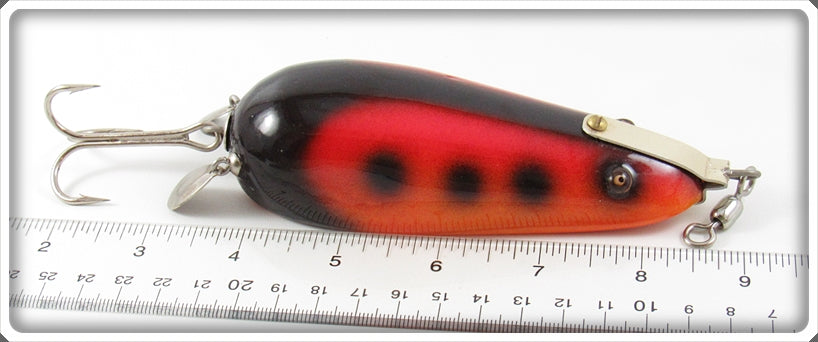 Musky Dan Orange & Black Spotted Musky Wonder Spoon Type | Tough Lures