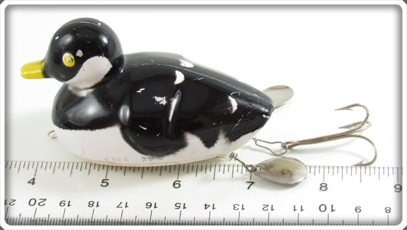 Vintage Bill Szabo Cree Duk Black & White Musky Duck Lure For Sale ...
