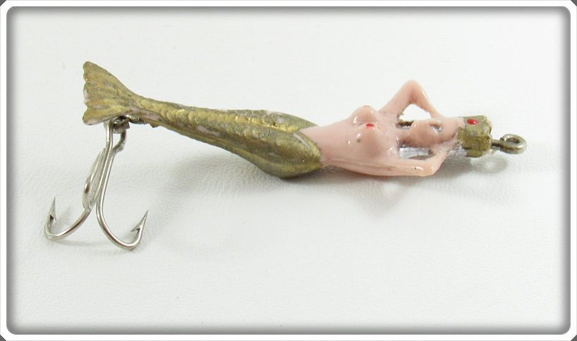 Vintage Mull Tool Works Gold Fly Rod Queen Mermaid Lure For Sale ...