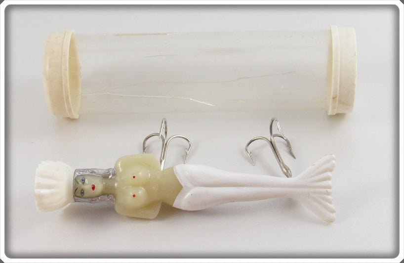 Vintage Lloyd's Inc White Mermaid Queen Lure In Tube For Sale | Tough Lures