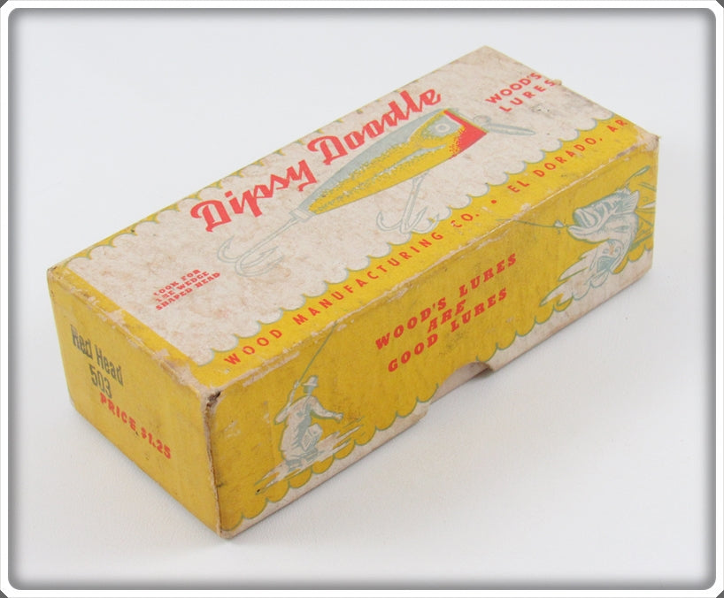Wood Manufacturing Co Red Head Dipsy Doodle Lure In Box For Sale ...
