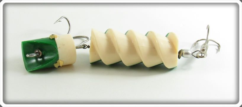 Vintage Green & White Dolly Rotator Lure In Box For Sale | Tough Lures