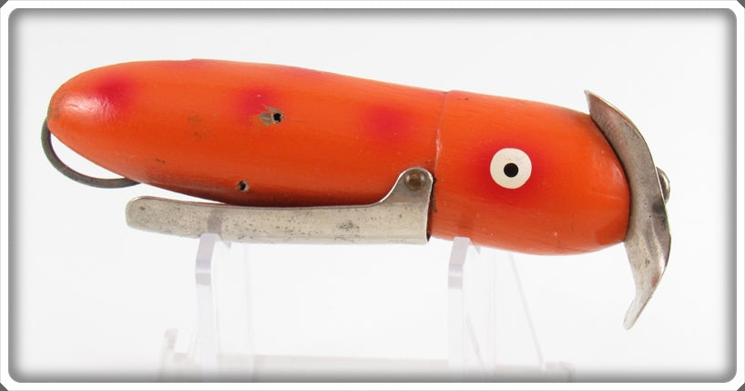 Vintage Hargrett Orange With Red Spots Cat's Paw Lure For Sale | Tough ...