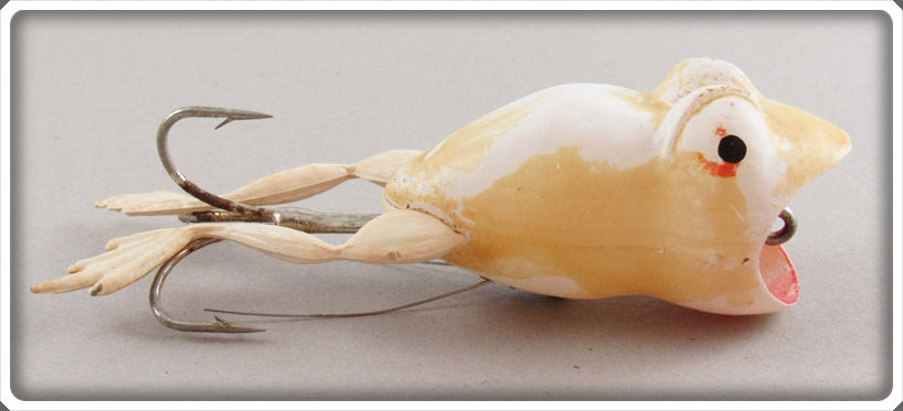 Vintage Jenson White/Pearl Froglegs Plunker Lure For Sale | Tough Lures