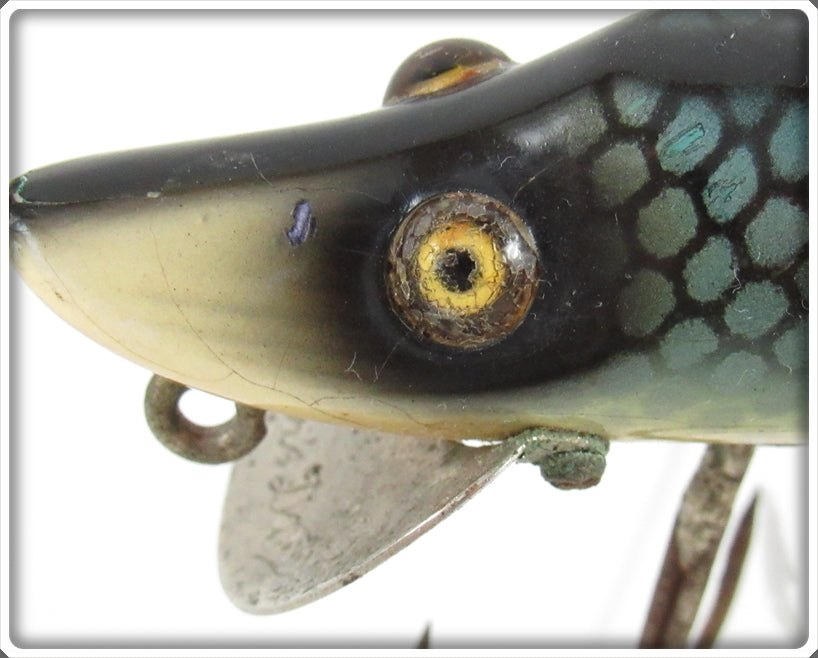 Vintage Heddon Blue Scale Baby Vamp Lure 7409X For Sale | Tough Lures