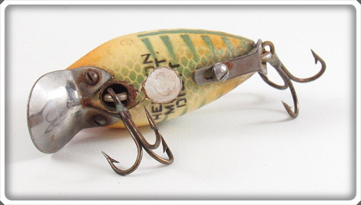 Vintage Heddon Yellow Shore Wood Midget Digit Lure For Sale | Tough Lures