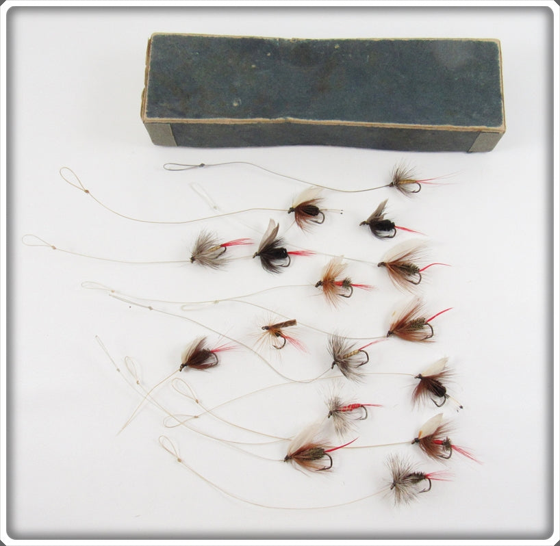 16 Vintage Flies In Divided Wing Flies Royal Coachman Box For Sale ...