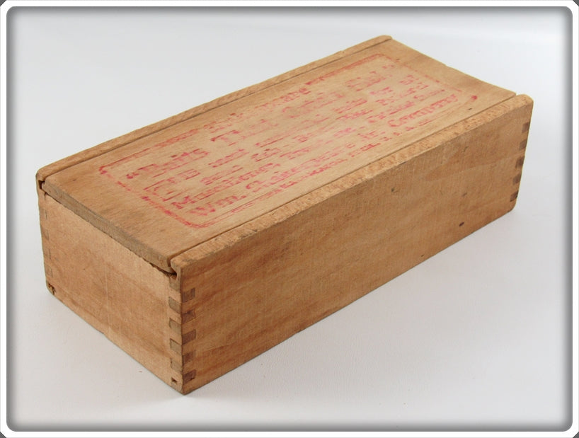 Antique Vintage Shakespeare Empty Wood Slide Top Box For Sale | Tough Lures