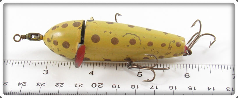 Vintage UTK Yellow Gold Spots Success Spinner Lure For Sale | Tough Lures