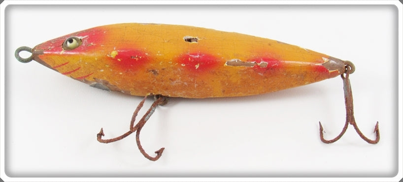 Heddon Yellow With Red Spots Swimming Minnow Lure 901 For Sale | Tough ...