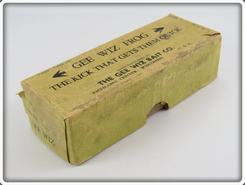 Vintage The Gee Wiz Bait Co Green Gee Wiz Frog Lure In Box For Sale ...