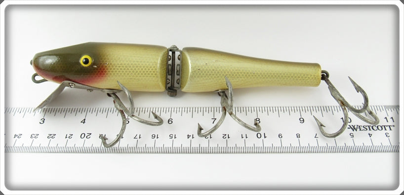 Vintage Paw Paw Silver Scale Jointed Dreadnought Lure 5100SJ For Sale ...