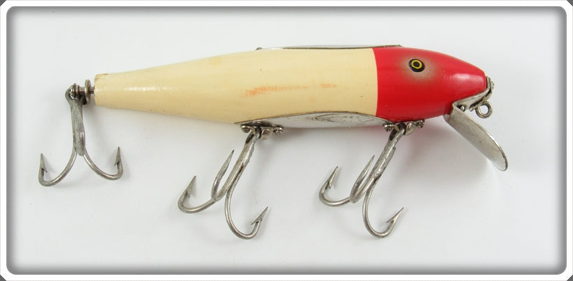 Vintage Pflueger Red & White Mustang Lure 9596 In Box For Sale | Tough ...