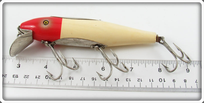 Vintage Pflueger Red & White Mustang Lure 9596 In Box For Sale | Tough ...