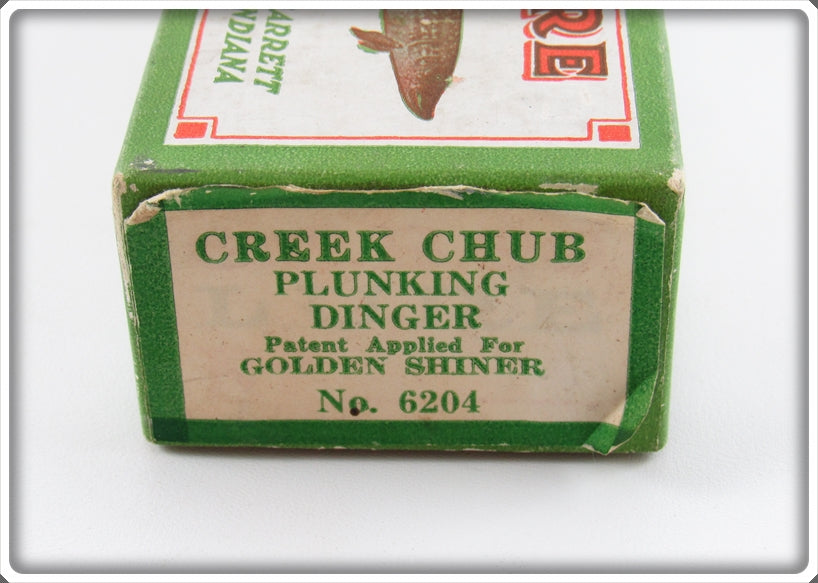 Creek Chub Golden Shiner Plunking Dinger Empty Lure Box 6204 For Sale ...
