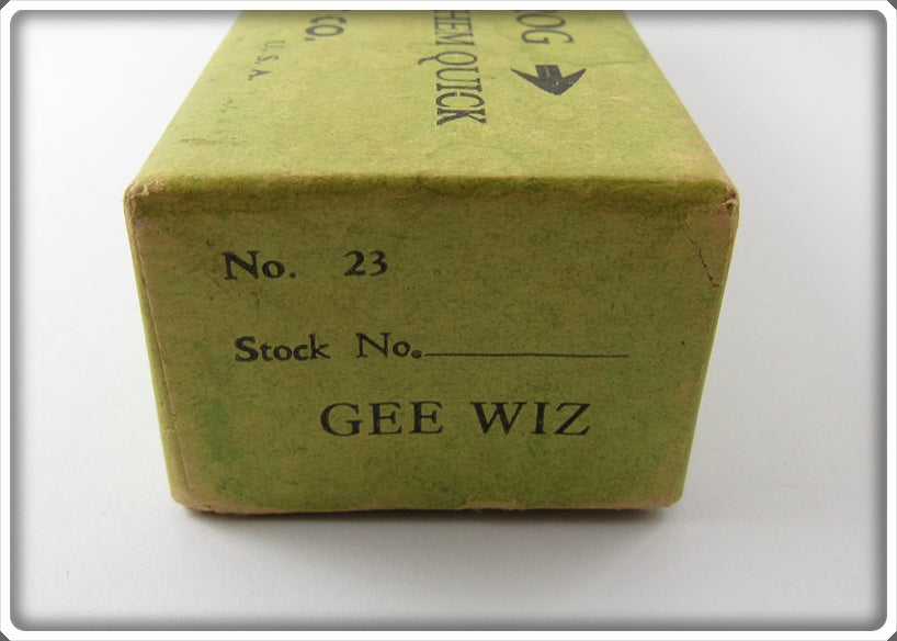 Vintage The Gee Wiz Bait Co Gee Wiz Frog Lure In Box For Sale | Tough Lures