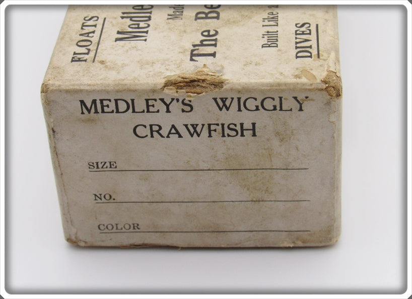 Vintage Medley's Yellow & Green Wiggly Crawfish In Box For Sale | Tough ...