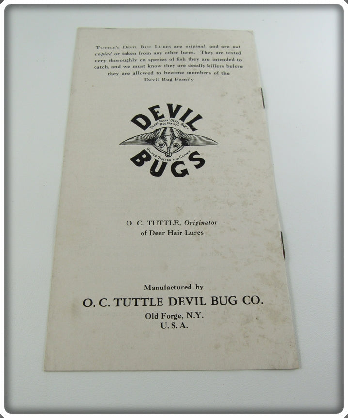 Vintage O. C. Tuttle Casting Devil Bug Lure With Box For Sale | Tough Lures