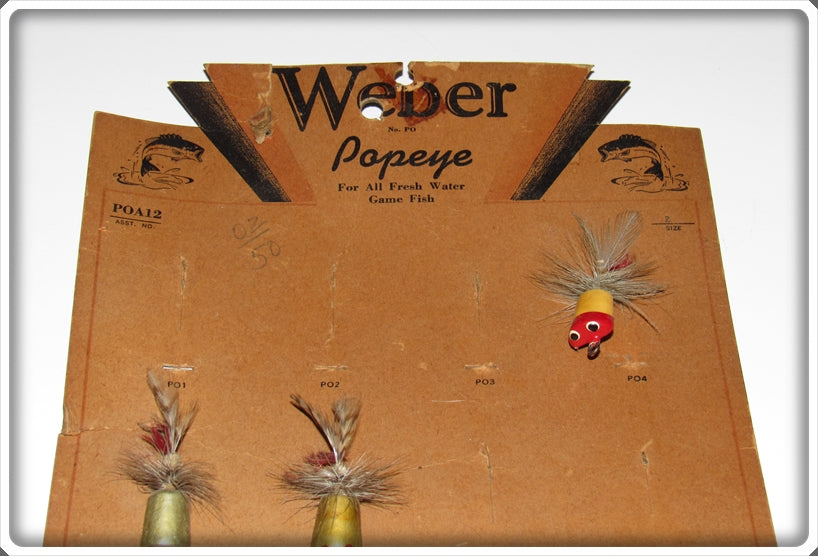 Vintage Weber Popeye Lure Dealer Display For Sale | Tough Lures