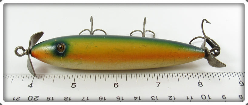 Vintage Shakespeare Rainbow Jim Dandy Crippled Minnow Lure For Sale ...