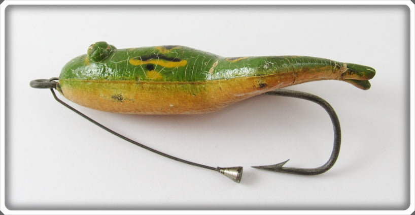 Vintage Pflueger Conrad Frog Lure In Correct Box 767 Natural Green ...