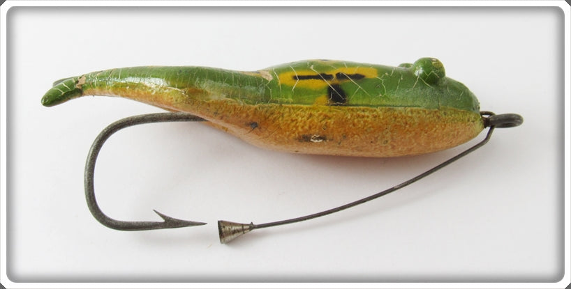 Vintage Pflueger Conrad Frog Lure In Correct Box 767 Natural Green ...
